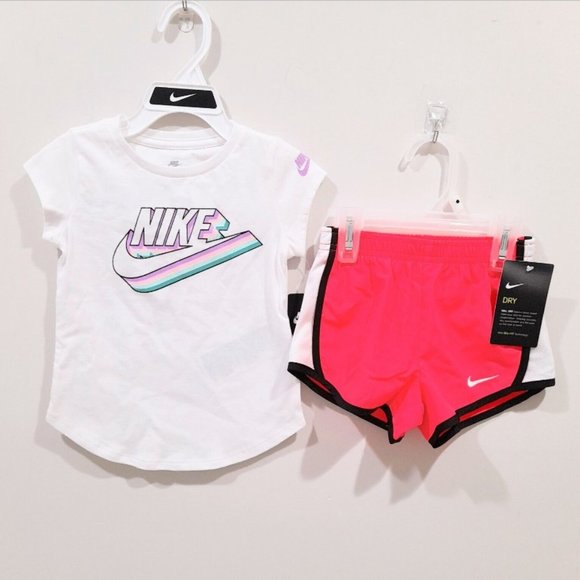 Nike | Matching Sets | Nike Air Shirt Drifit Shorts 2 Piece Set Girls ...
